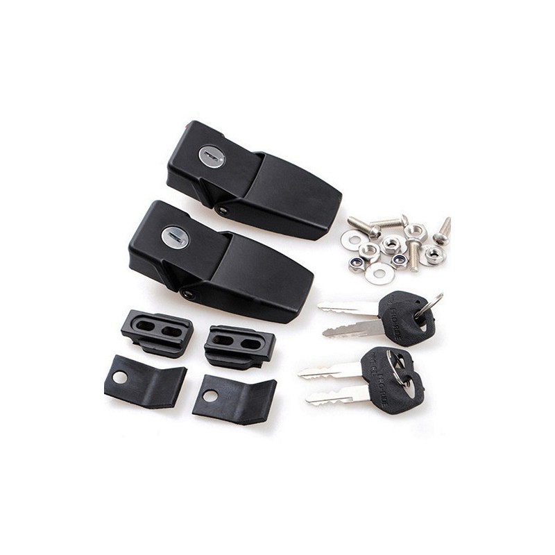 Hood Fasteners Jeep Wrangler JK - Black Zinc Alloy + Key