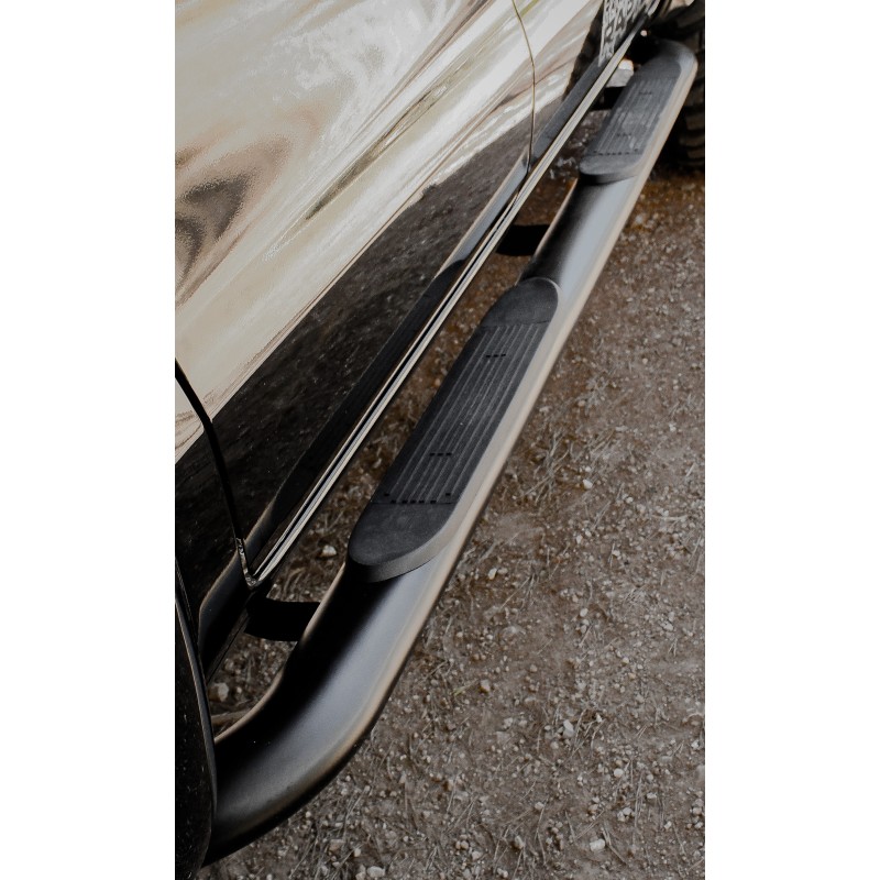 Ford Ranger Running Boards - Black Tubular - from 2012